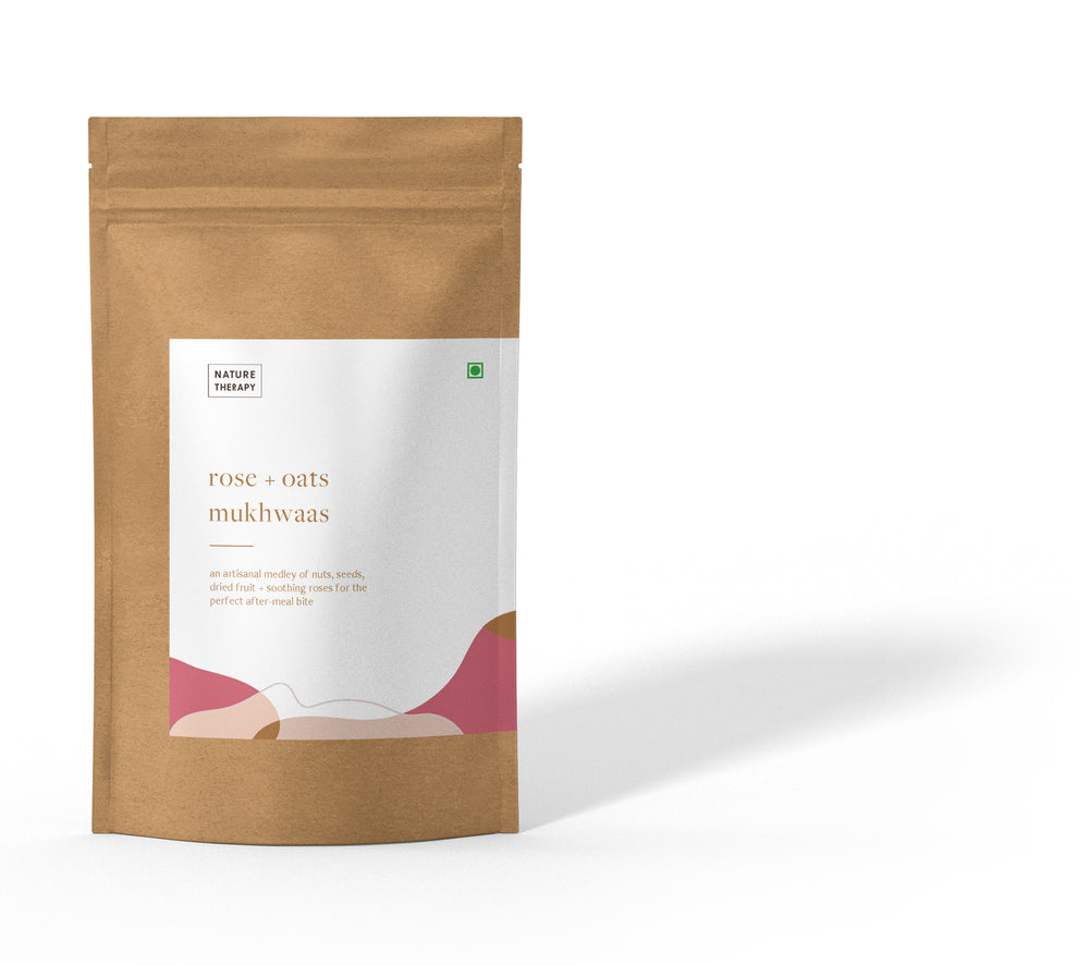 Rose + Oats Mukhwaas After Meal Digestive - Kitchen Therapy – Nature ...